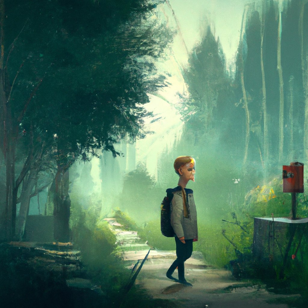 Linus and Emma's Ghostly Adventure in the Magical Forest