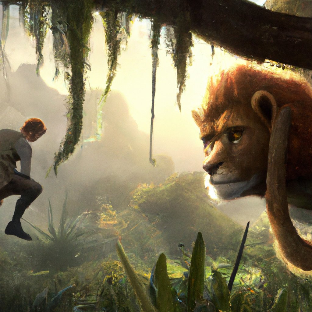 The Monkey's Feat: Outwitting the Lion.