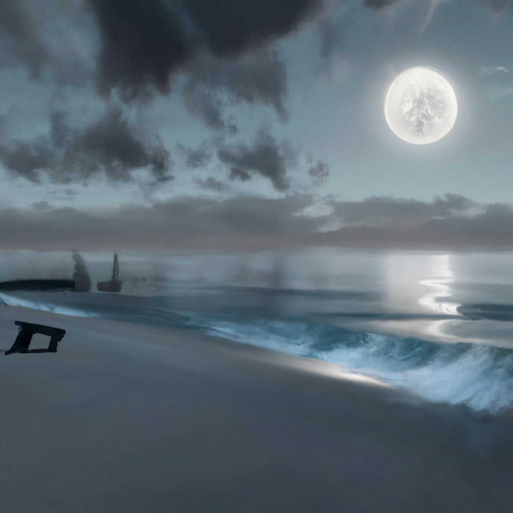 A Cold Midnight at the Beach