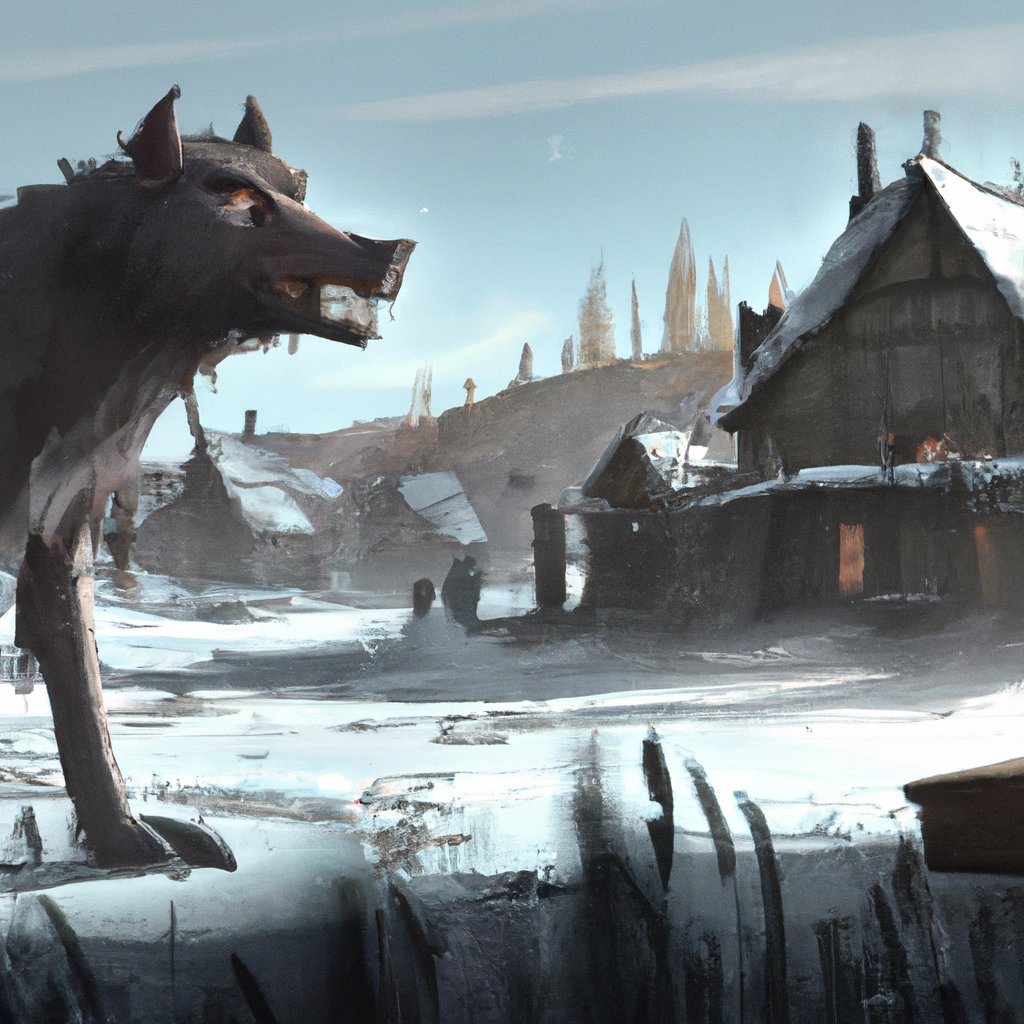 The Dreadful Wolf and the Three Little Pigs